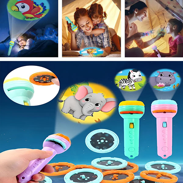 Vaikiškas projektorius ir žibintuvėlis „2 viename“ | BEAMIE – superzebra.lt